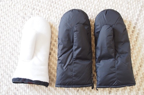 Hestra Black Primaloft Mittens Snow/Winter Gloves w/ Extra Liner Size 9 ...