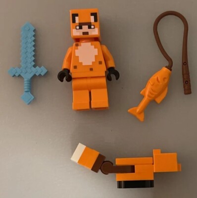 LEGO Fox Skin Minifigure Minecraft Lodge w/ Baby Fox 21178 | eBay