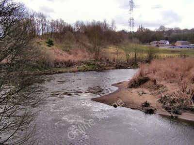 Photo 12x8 River Irwell Kearsley/SD7505 The river bends round the ...