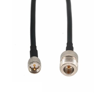 N Female to Mini UHF Male RG58 Cable 1~16FT For Repeater Radio Diplexer ...