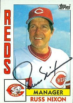 Russ Nixon autographed Baseball Card (Cincinnati Reds) 1984 Topps #351 ...