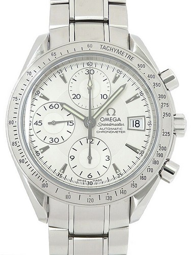 USED OMEGA Speedmaster Date Automatic 3211.30 Silver Men's Watch #52812 | eBay
