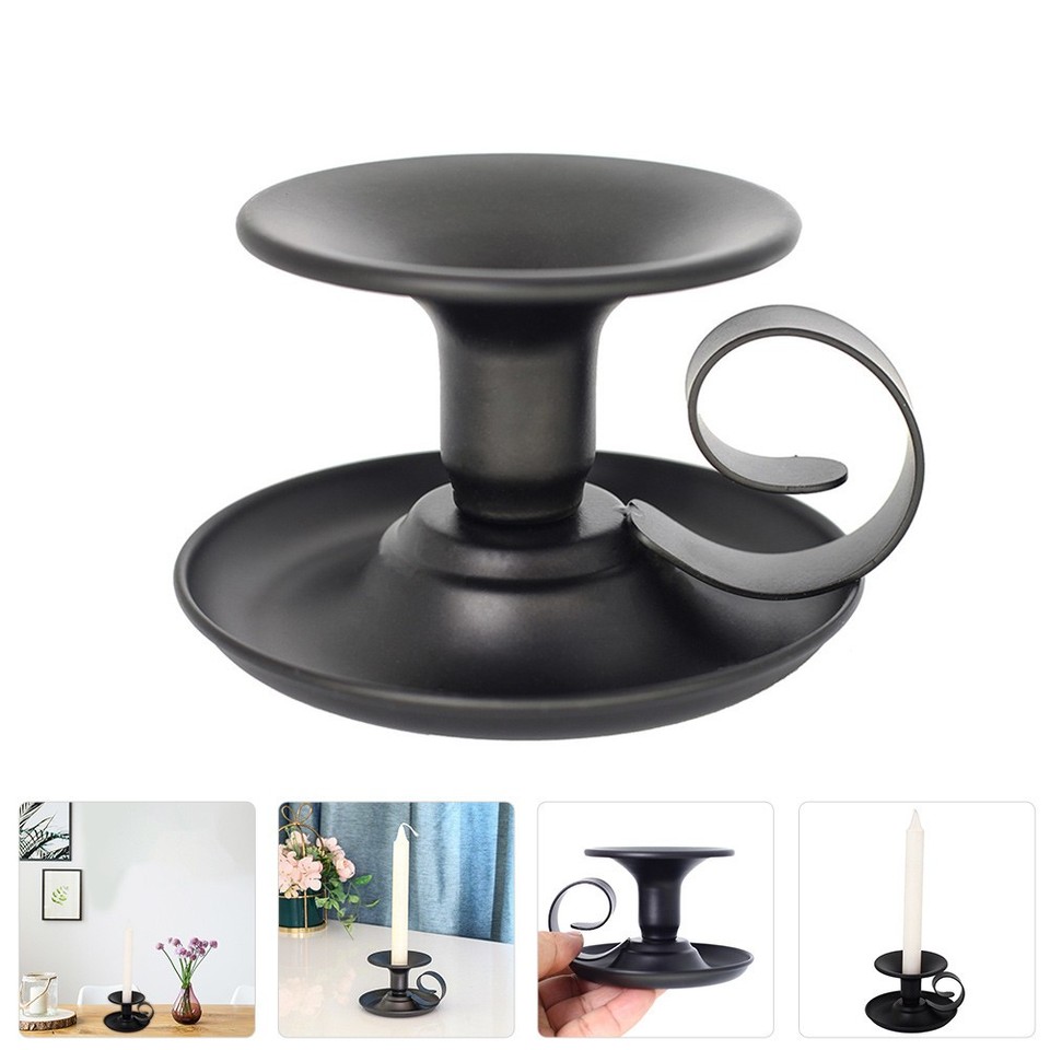 Tea Cup Type Candlestick Iron Candle Stick Retro Style Candle Holder ...