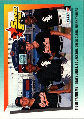 1992 Fleer Stacy Jones/Bo Jackson/Gregg Olson/Frank Thomas Baseball ...