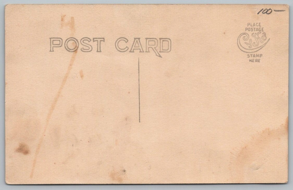 Santa Claus RPPC Studio Child on Stuffed Donkey Great Photo Postcard ...