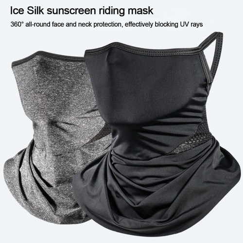 Head Face Neck Gaiter Headband Scarf Face Cover Scarf Ice Silk ...