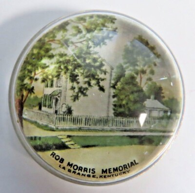 Paperweight La Grange KY Grand Chapter O.E.S. 1949 Rob Morris Memorial ...