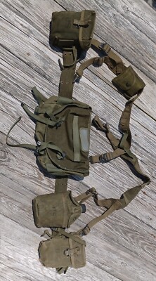 US VIETNAM WAR COMBAT SET OF OG WEBBING PATTERN 1956/61 GEAR | eBay
