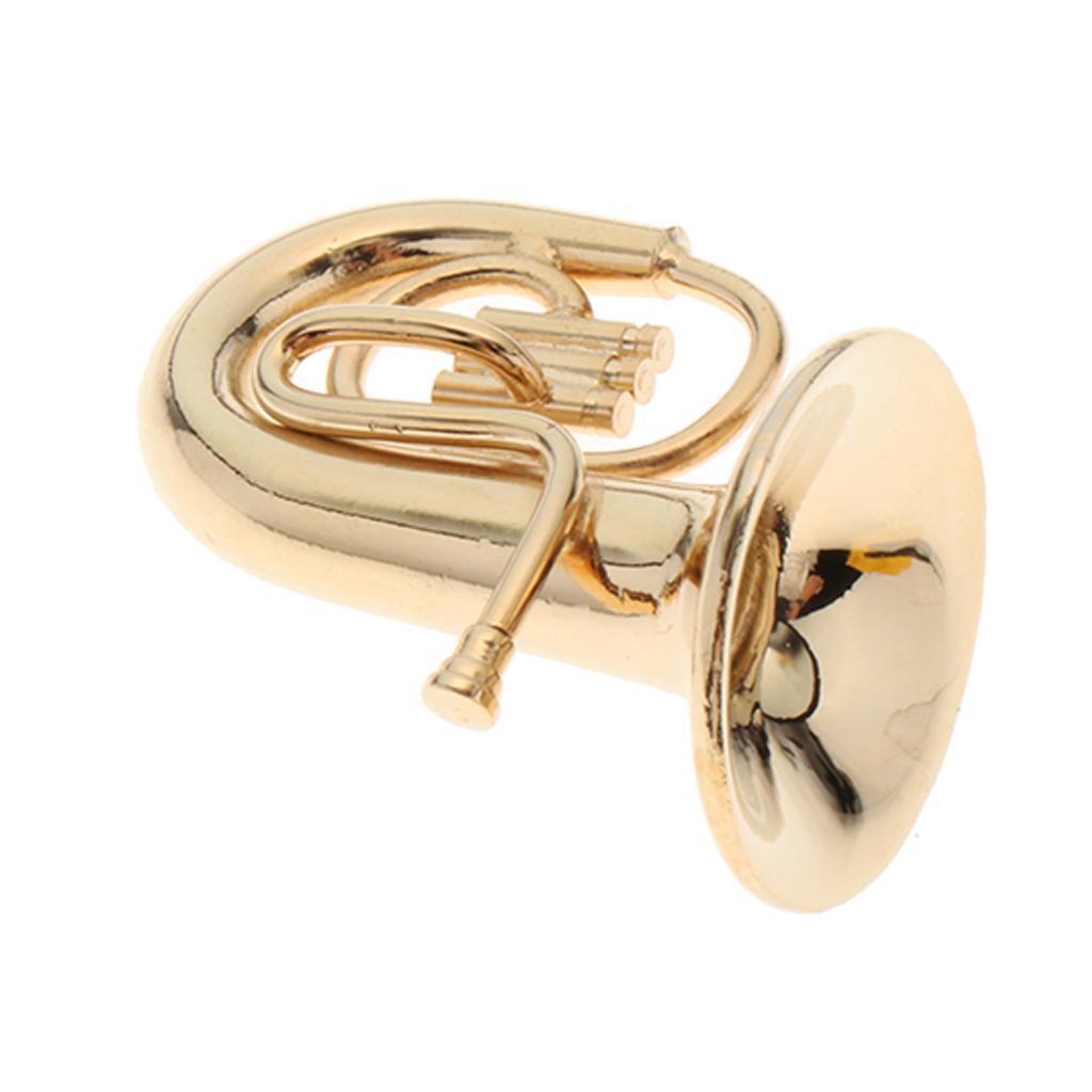 1:12 Dollhouse Miniature Tuba Toy Gift, Realistic Music Instrument ...