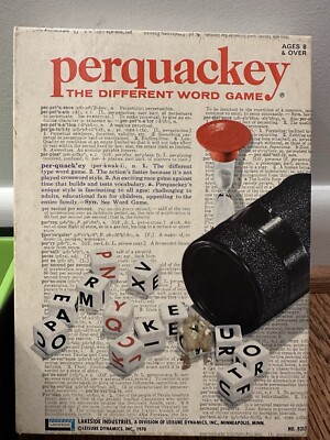 Perquackey Word Game - Vintage 1970 Edition - Complete Set! | eBay