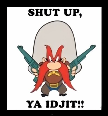 Shut Up Ya Idjit! Sam Cowboy Guns Cartoon Character -MAGNET | eBay