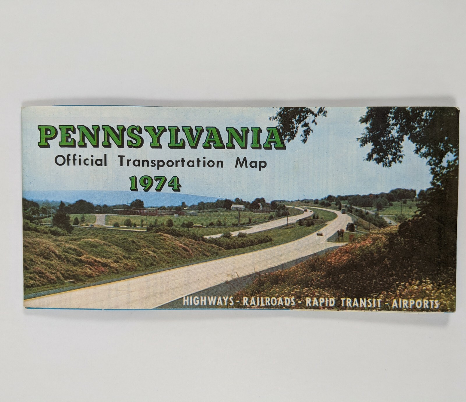 Pennsylvania Official Transportation Map 1974 PennDOT Dept of ...