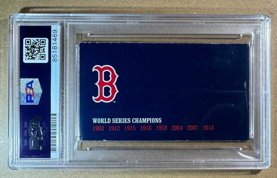 David Dave Dombrowski PSA DNA Autographed Business Card Red Sox Fut HOF ...