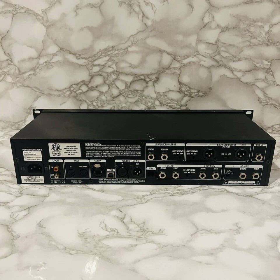 Line 6 POD HD Pro X Guitar Multi-Effects Processor Amp Simulator usato ...