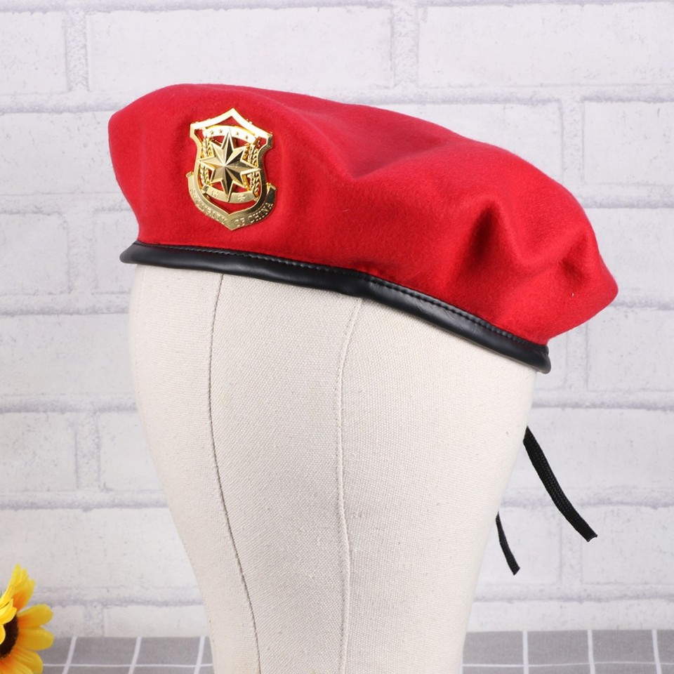 Dance Hat Square Dance Performance Five-Stars Woolen Berets Military ...