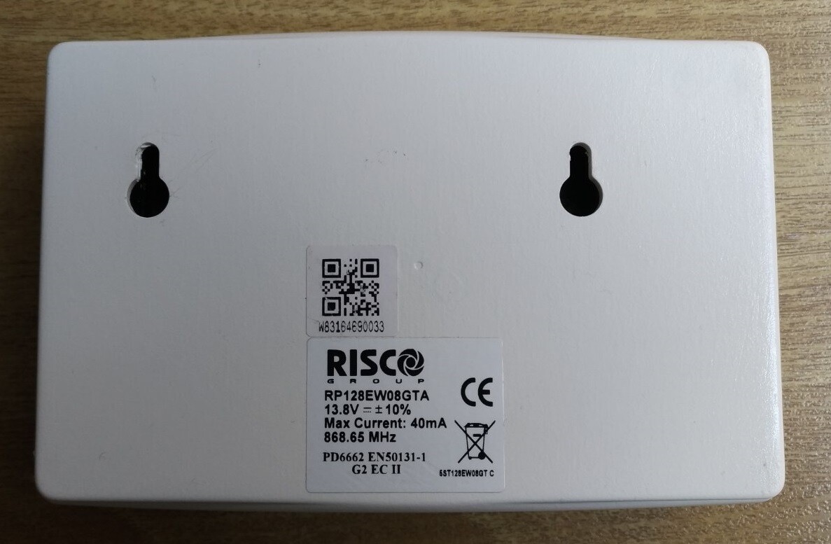 Risco Repeater Zone Extender RP128EW08GTA 868.65 MHz 13.8V | eBay UK