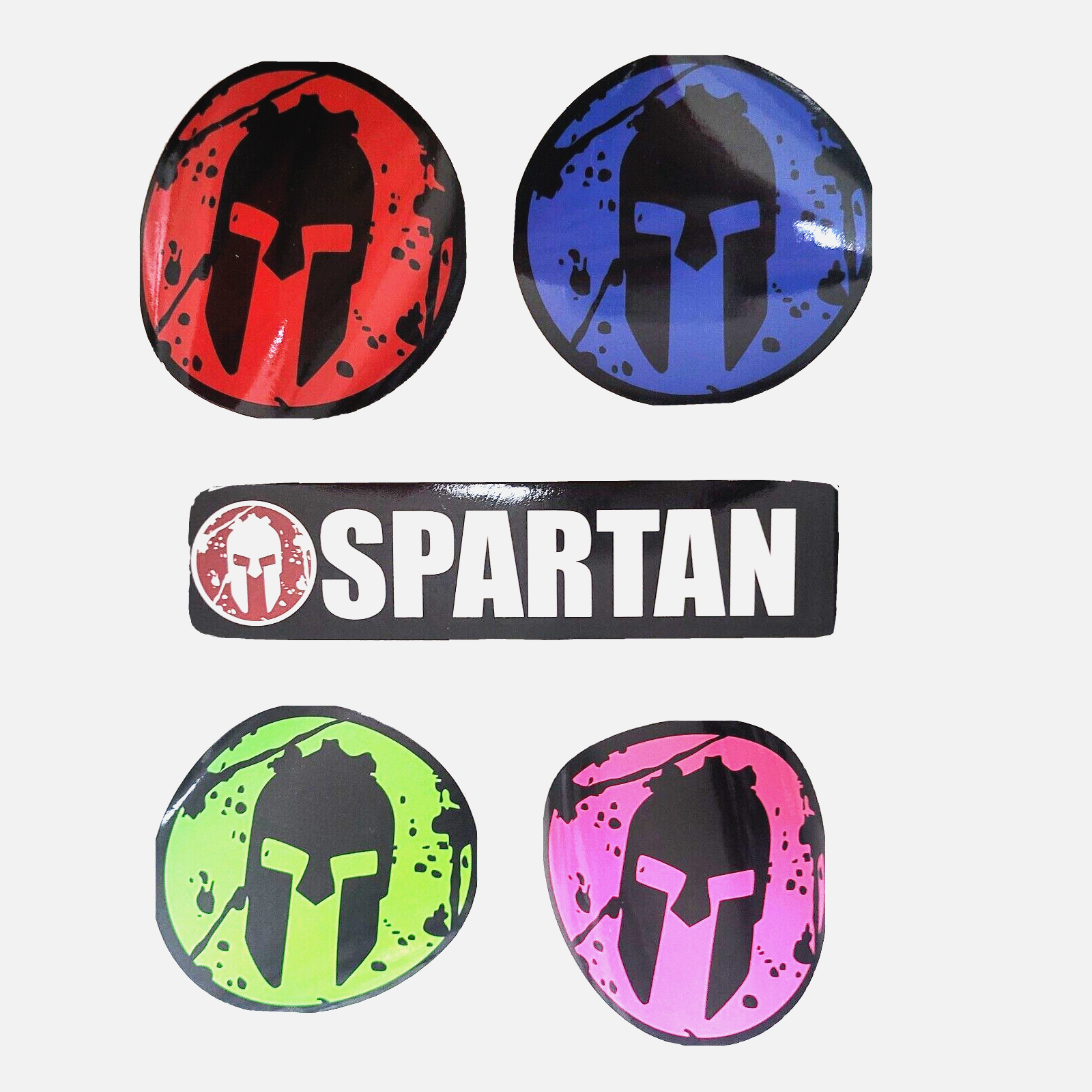Set of 5 - NEW Spartan Decal Trifecta Club Stickers - (Set of 5) | eBay