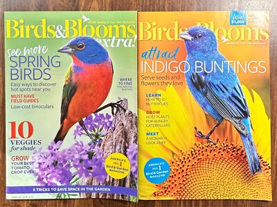 Birds & Blooms Extra Magazine Indigo Buntings Painted Bunting - 2 ...