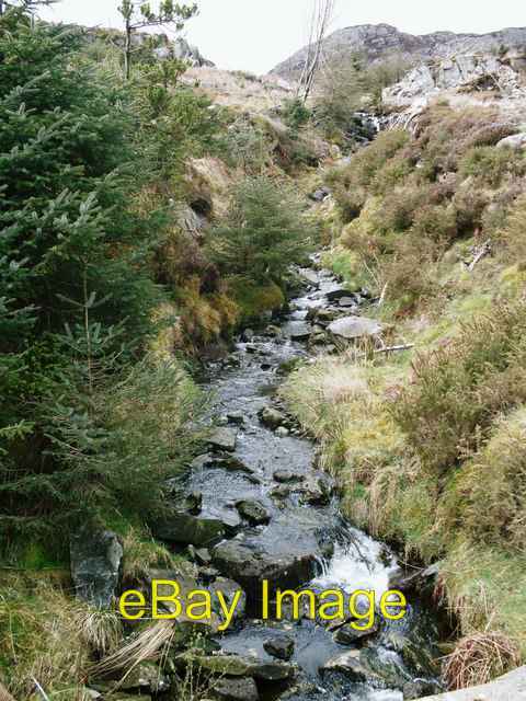 Photo 6x4 Outflow of Llyn Pryfed Bronaber The significance behind this ...