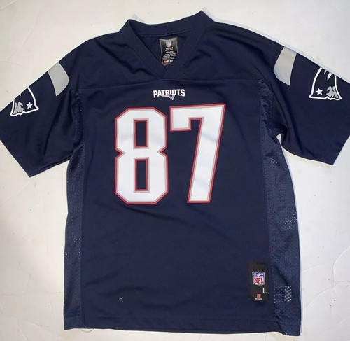 New England Patriots NFL Robert Gronkowski # 87 Size Youth Large 14-16 ...