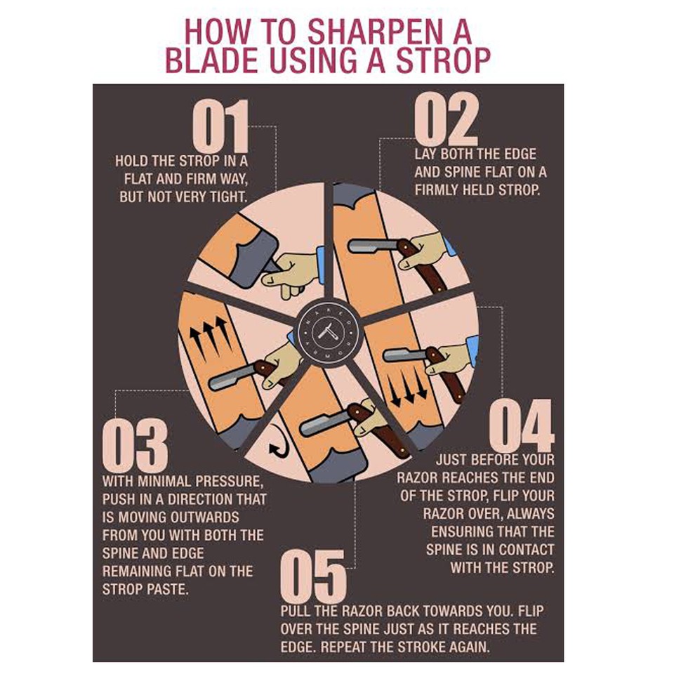 New Sharpy Premium Leather Barber Cut Throat Razor Knife Sharpening ...