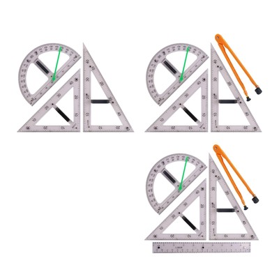 Large Geometry Math Ruler Set Geometry Tool for Chalkboard Classroom ...