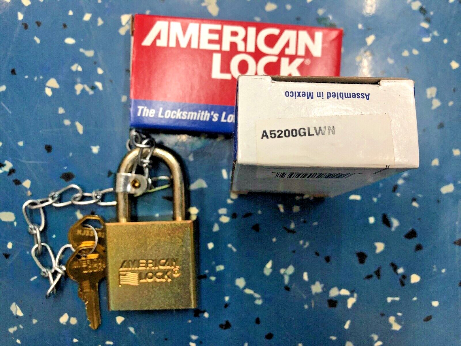 NIB American Lock Hardened Steel Padlock Military Use A5200GLWN | eBay