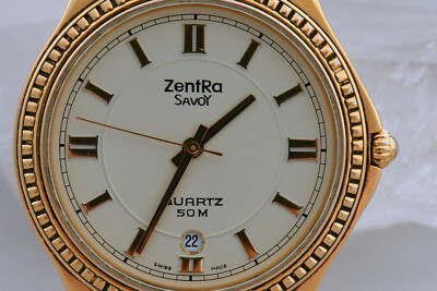 ZENTRA SAVOY Quartz 50M Herrenuhr Datum WATCH 595 1000 33 | eBay.de