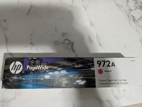 HP 972A Magenta Original PageWide Ink Cartridge - L0R89AN - Sealed exp ...