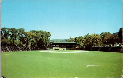Cooperstown New York NY Doubleday Baseball Field Stands 1950s Postcard ...
