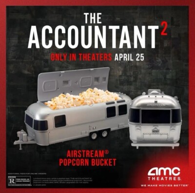 NEW The Accountant 2 Movie Airstream RV Popcorn Bucket - AMC Exclusive ...