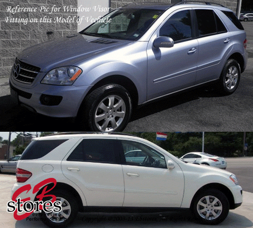 Wind Guards Visor 4pcs Mercedes Benz W164 M Class 06-09 ML500 ML550 ...