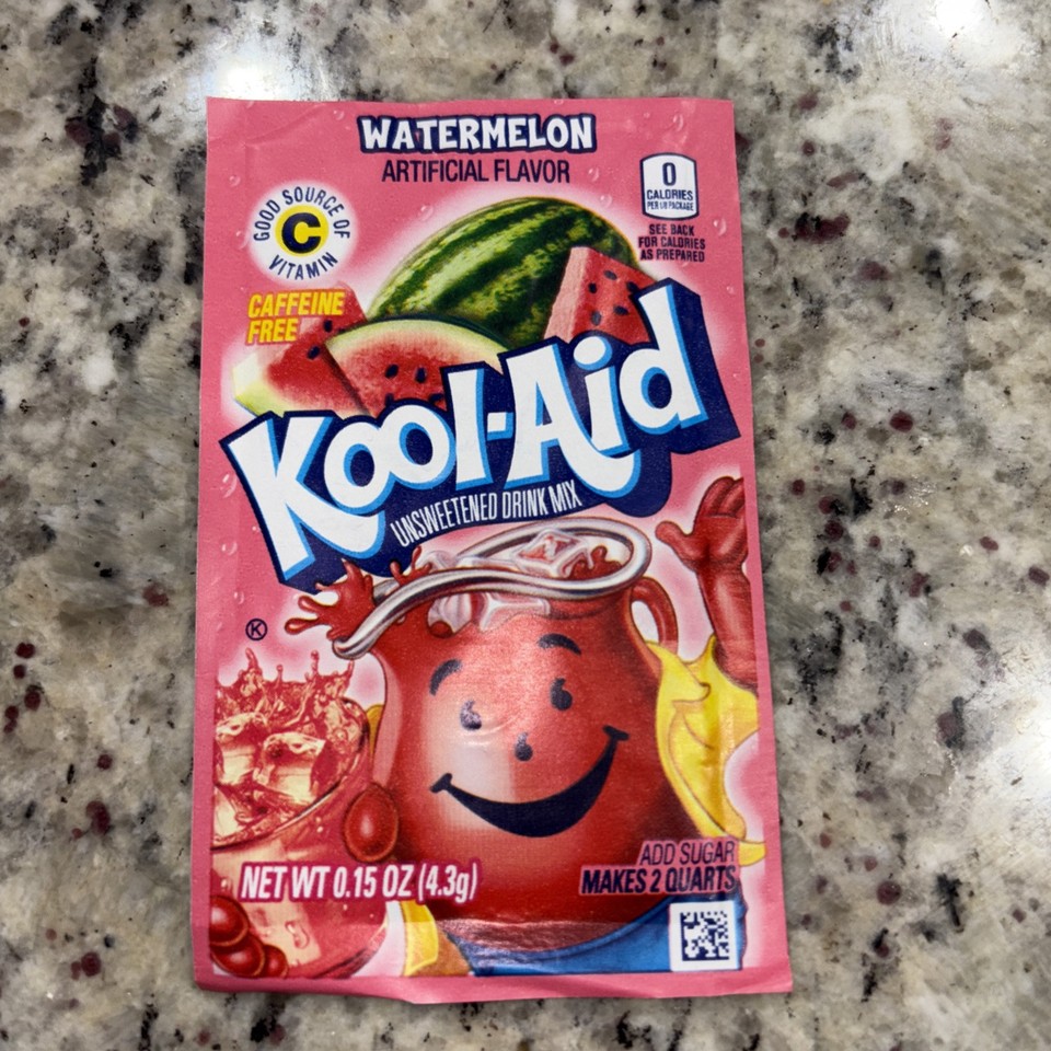 20 Packs of Kool Aid WATERMELON Flavor Drink Mix Packet Gluten Free ...