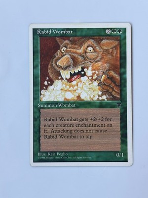 Rabid Wombat Chronicles Magic the Gathering Card | eBay