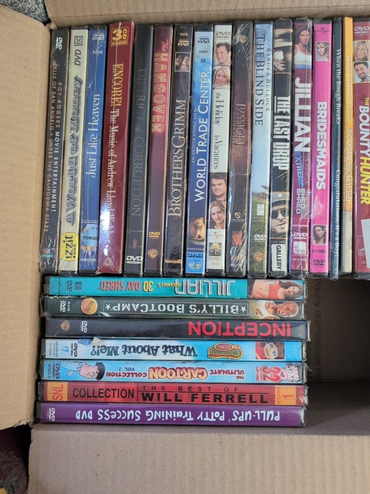 lot of 27 DVDS SEALED FROM ESTATE SALE! BRAND NEW ~ Trl8#352 | eBay
