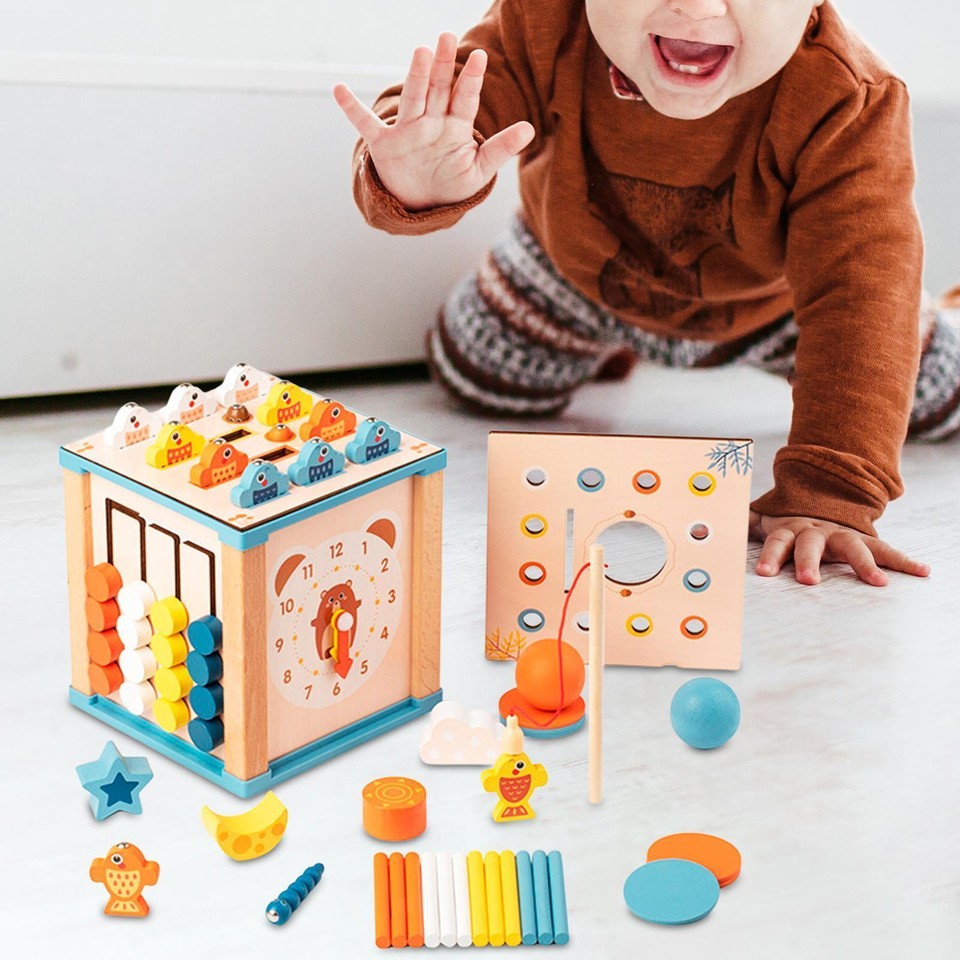 Montessori Toy Interactive Birthday Gift Baby Shape Sorter Learning ...