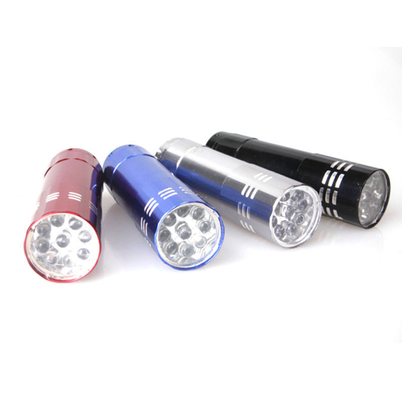 mini 9 LED Flashlight Portable small flash Torch Lamps lighting ...