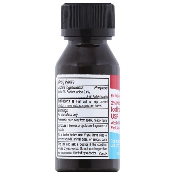 Leader First Aid Antiseptic 2% Mild Iodine Tincture USP, 1 Fl Oz ...