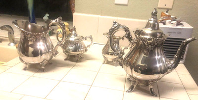 Tea/Coffee Pots & Sets - Baroque Silver Plated