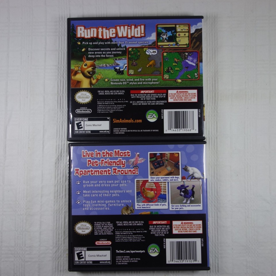 SimAnimals (NDS) & The SIMS 2 Apartment Pets (NDS) lot - CIB WORKS ...