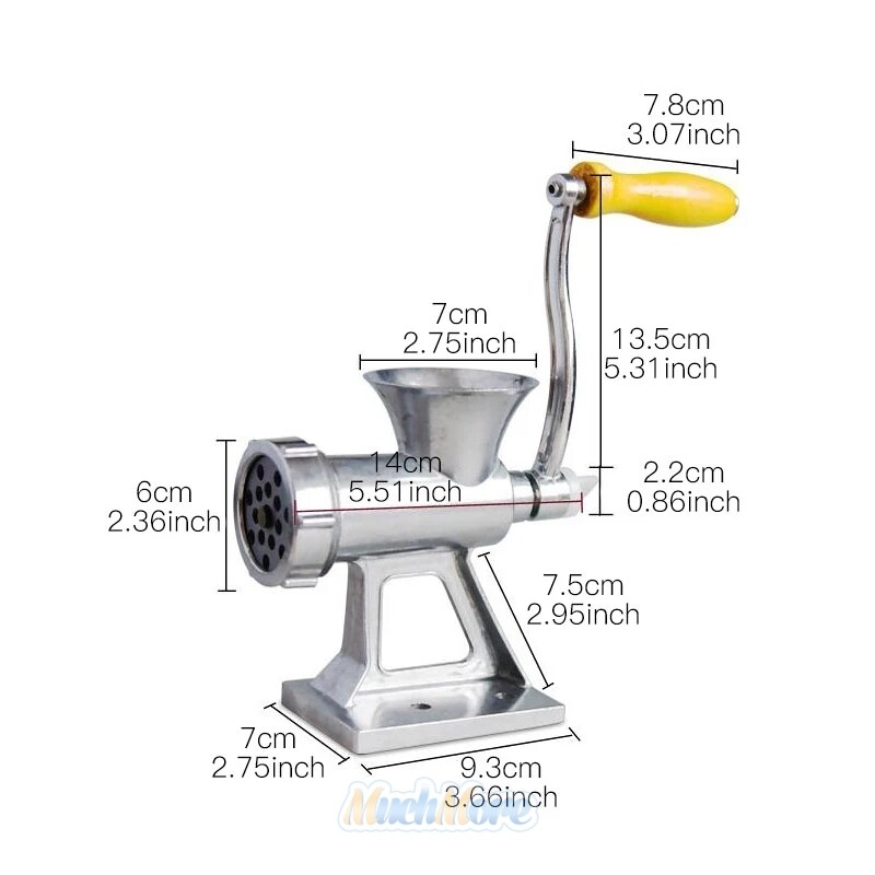 Heavy Duty Table Top Meat Grinder Hand Crank Mincer Sausa Filler Food ...