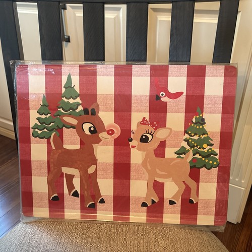 Rudolph holiday Pottery Barn placemat Disney gift sport party school ...