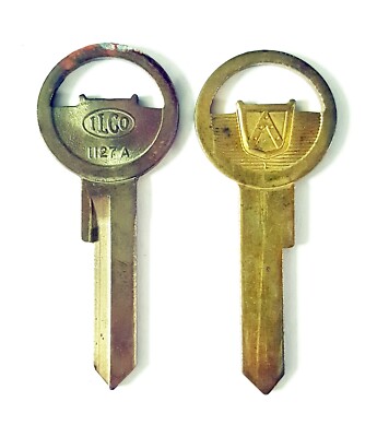 Vintage ILCO FORD Key Blanks One Pair Locksmith Keyblank 1127A | eBay