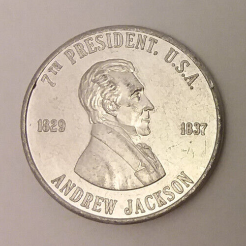 Andrew Jackson 7th President Aluminum Coin Medal Token 28mm | eBay