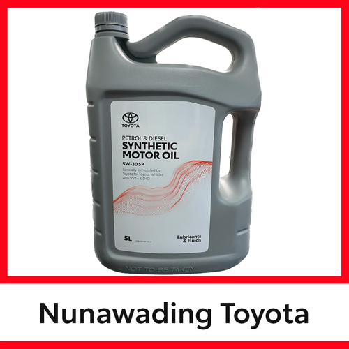 Genuine Toyota Synthetic 5W-30 SP5 Engine Motor Oil 5L Petrol Diesel | eBay