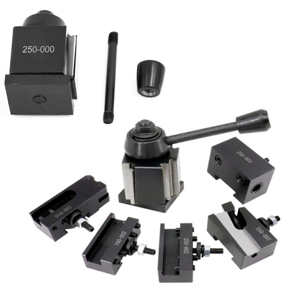 250-000 Quick Change Tools Kit steel Tool Post Holder Tool Holder for ...