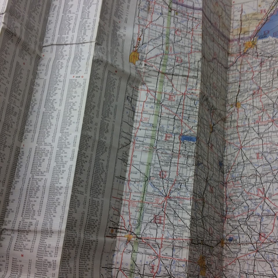 Vintage Ohio Road Map Sohio 1960's | eBay