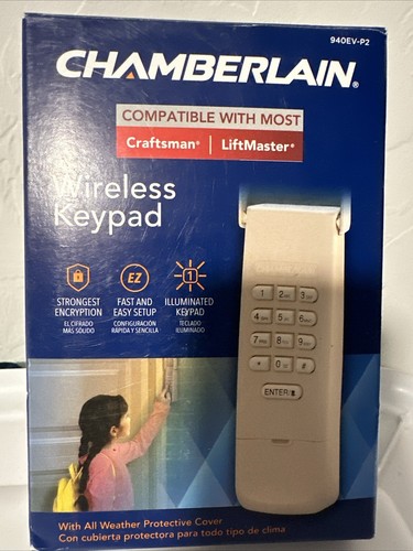 Chamberlain Wireless Keypad Compatible With Most Craftsman And ...