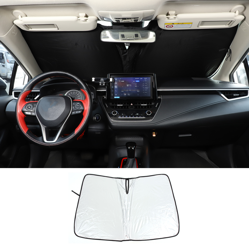 Foldable Car Sun Shade Windshield Window Sunshade Cover For Toyota ...