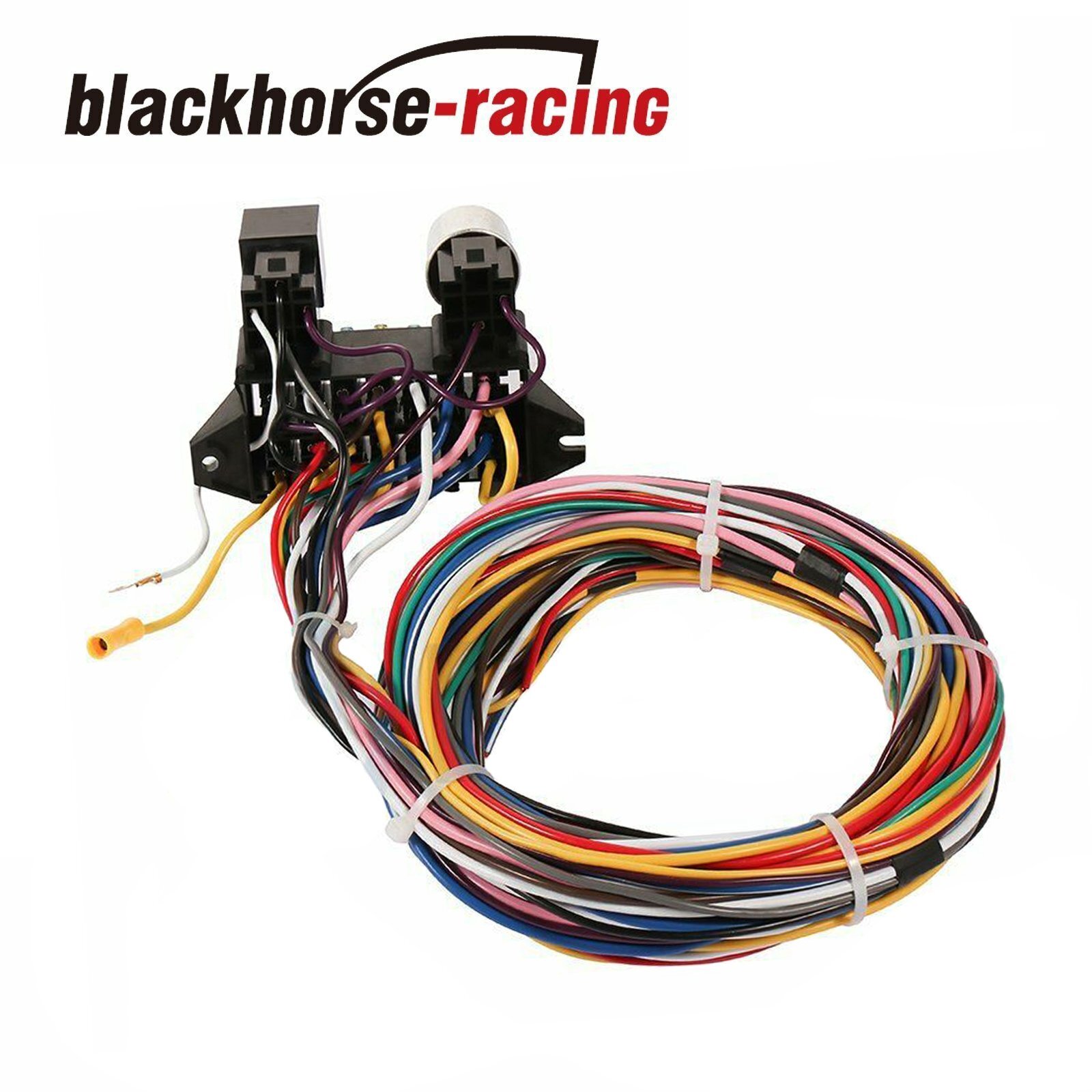 New 12 Circuit Universal Wiring Harness Muscle Car Hot Rod Street Rod ...
